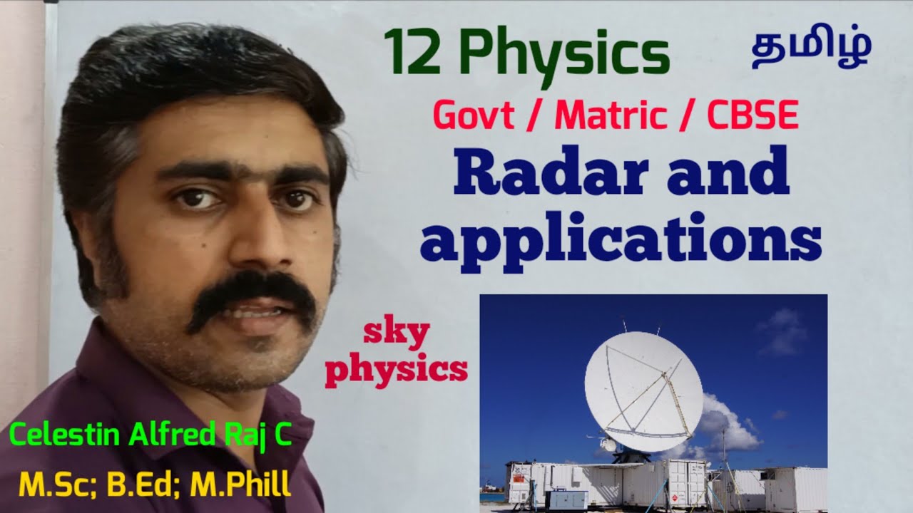 Radar|RADAR|applications|communication|Unit 10|12 Physics|Tamil|sky ...