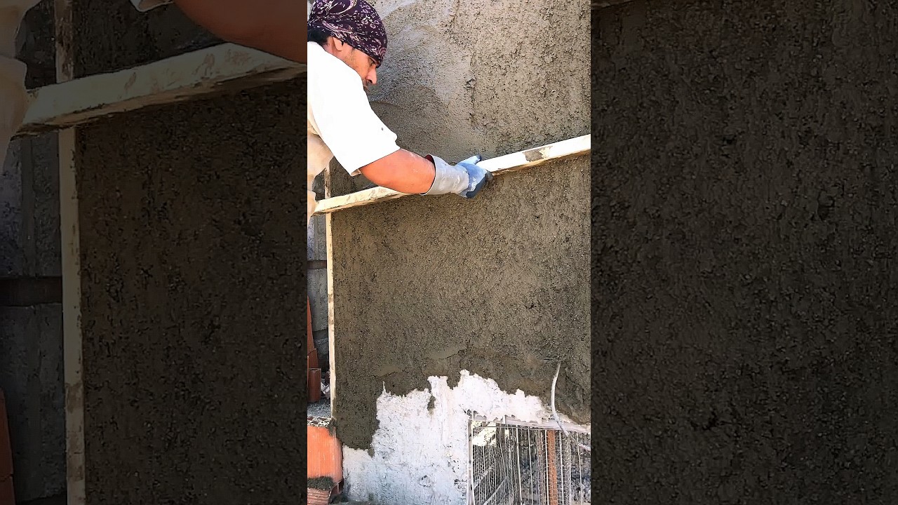 Plastering tutorial :Do cement work like this #plastering - YouTube