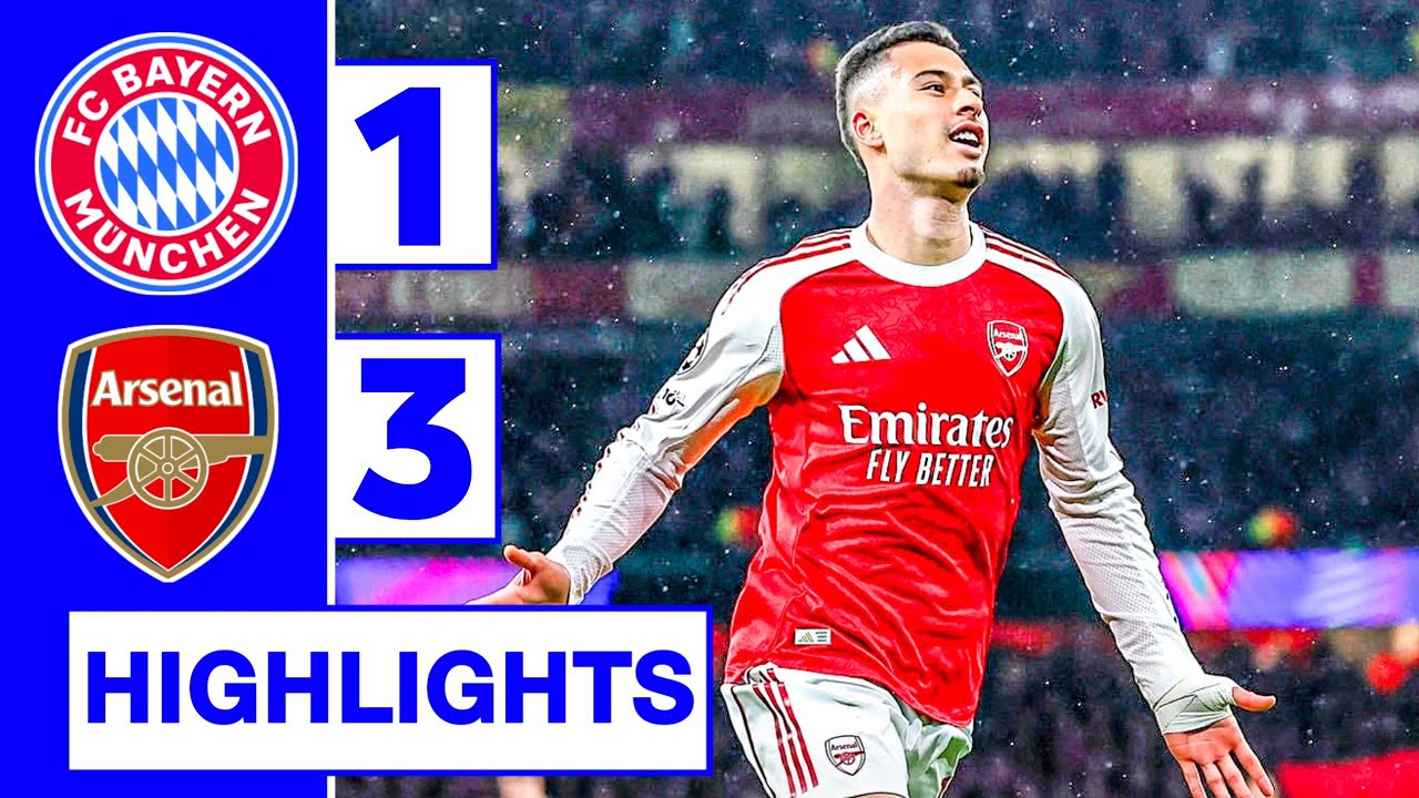 Arsenal vs Bayern Munich 3-1 Extended Highlights & All Goals ...