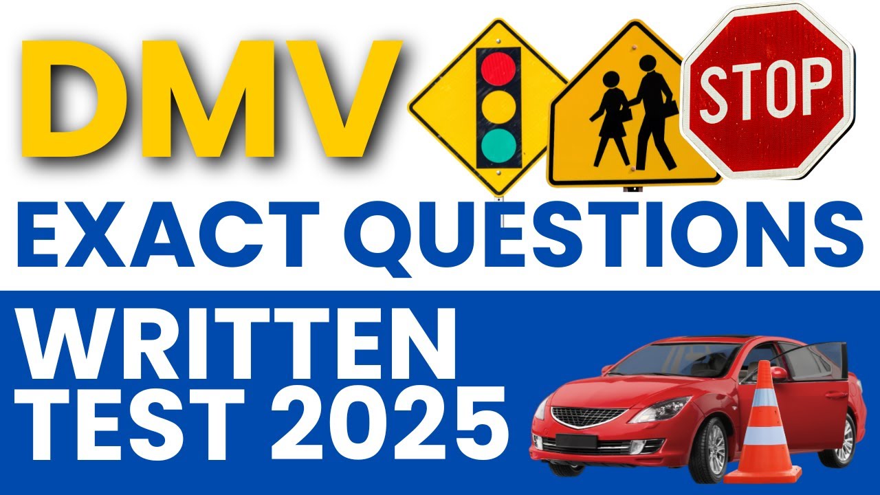 Ultimate DMV Written Test 2025 – Updated Exact Questions! - YouTube