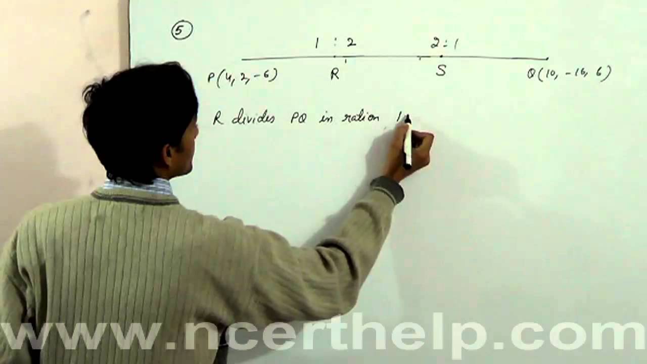 Find the coordinates of the points which trisect the line segment ...
