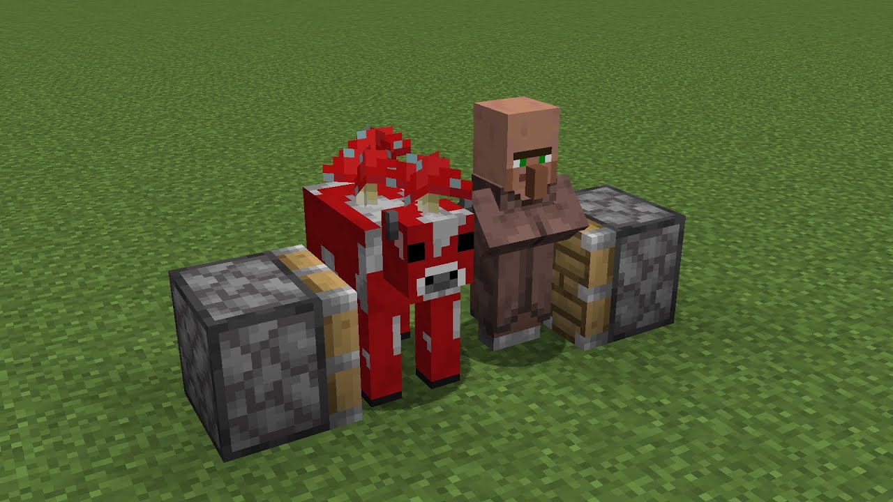 Mooshroom + villager = ? - YouTube