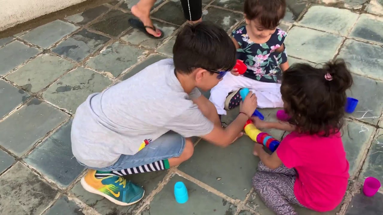 Fun Hurdle Race for kids : Outdoor Play Idea - YouTube