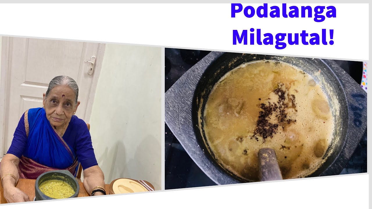 Traditional Podalanga Milagutal by Meenama! | See the Kal Chetti being ...