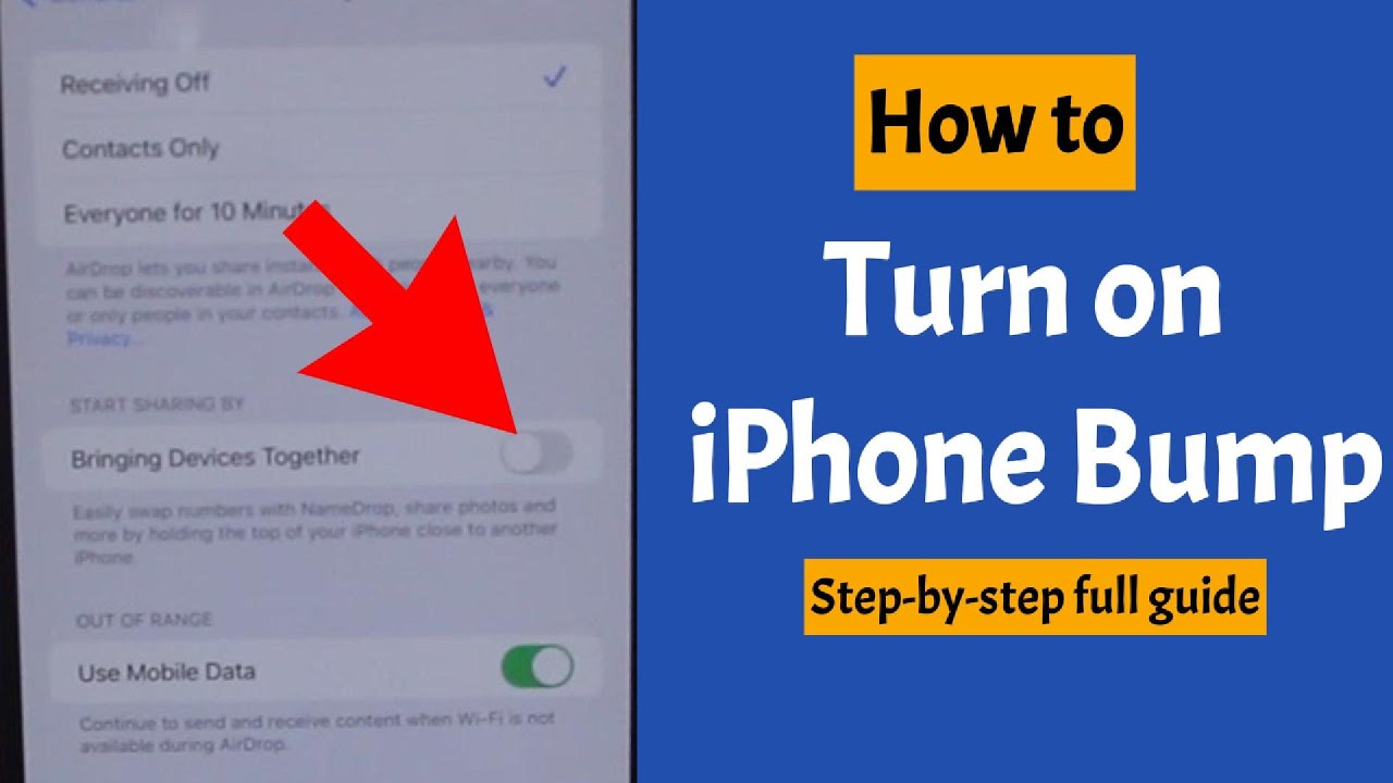 How to Turn on iPhone Bump - YouTube