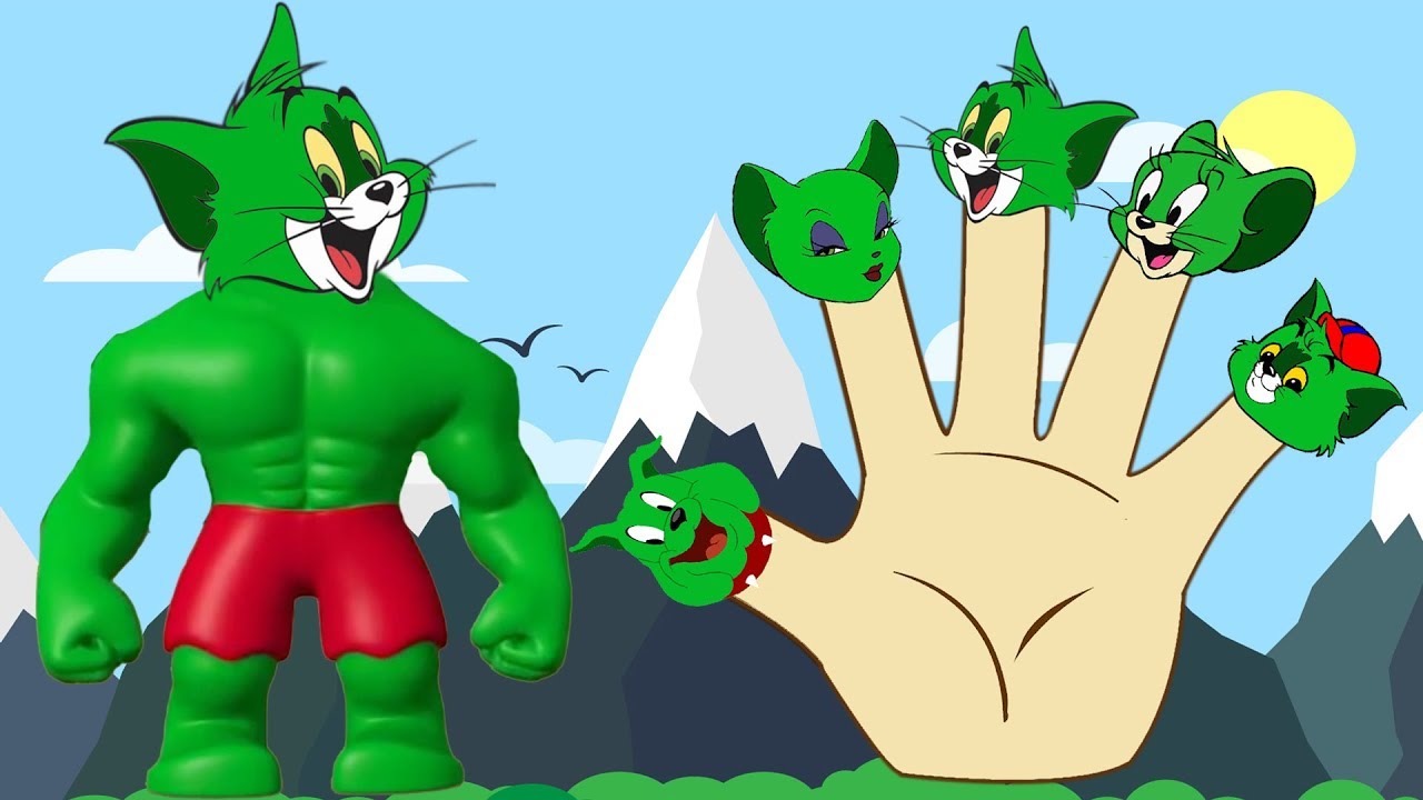 Tom & Jerry HULK Finger Family Nursery Rhymes Song - YouTube