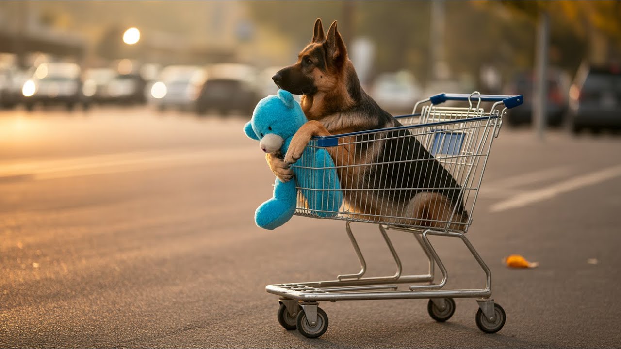 Abandoned in a Shopping Cart, This German Shepherd Puppy Still Waited ...