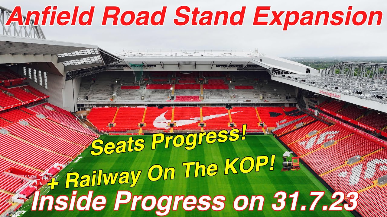 Anfield Road Stand Expansion 31.7.23. A Look At Inside From Over The ...
