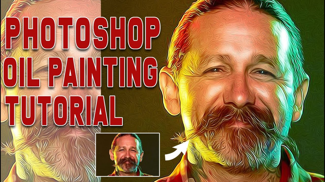PHOTOSHOP OIL PAINTING TUTORIAL [ EASY ] - YouTube