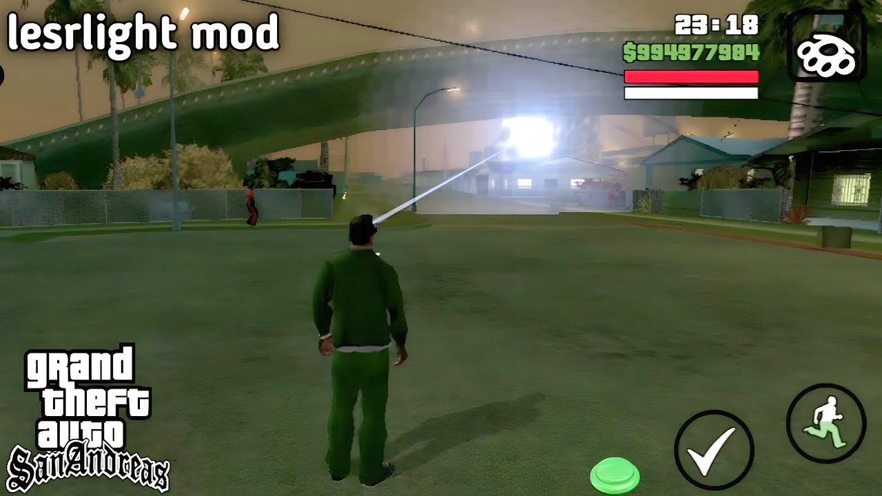 gta sa android lesr light mod || gtainside fan - YouTube
