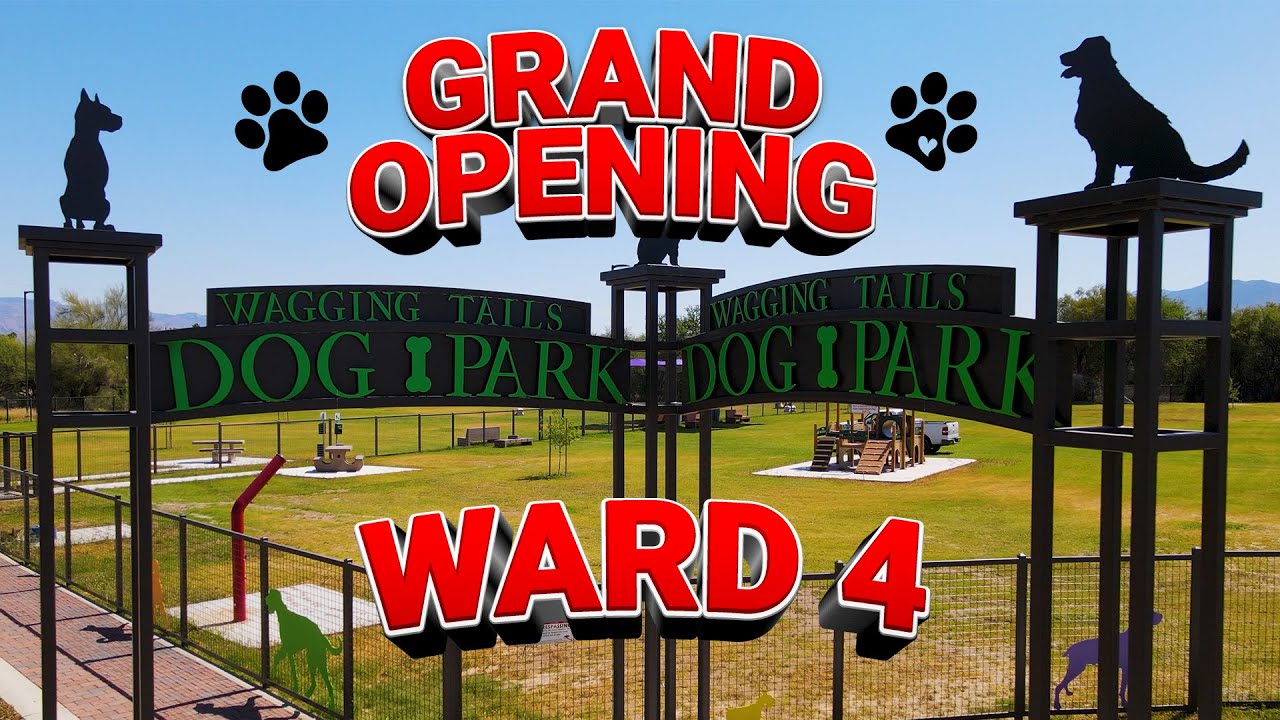 Grand Opening of Wagging Tails Dog Park in Ward 4 - YouTube