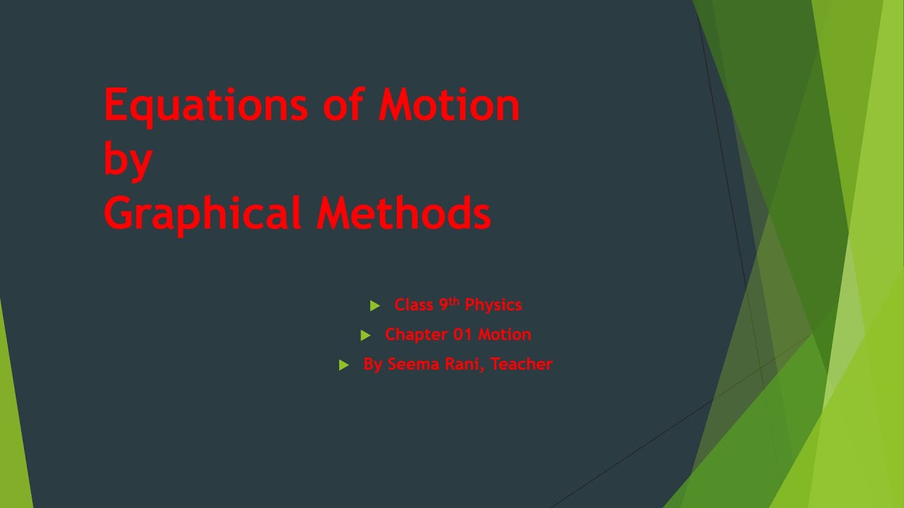 Equations of Motion 3rd Equation and Circular motion - YouTube
