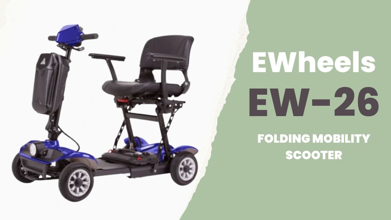 EWheels EW-26 Folding Mobility Scooter [2024] - YouTube
