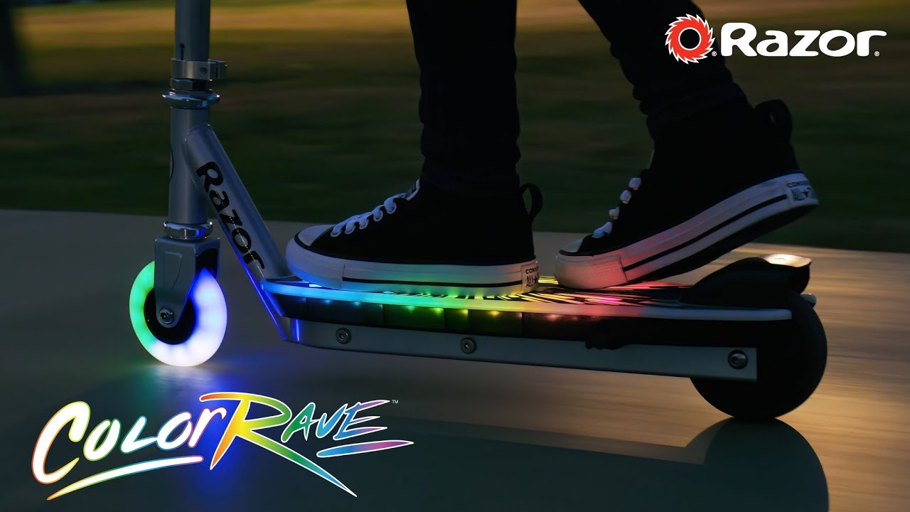 Razor Color Rave Scooter Eléctrico, Luces, 8+ Con Características en ...