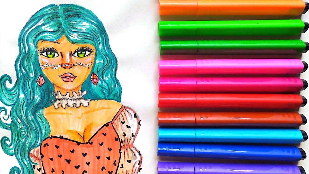 Dibujo nuevo #1 [marcadores touch]. || por Ebena - YouTube