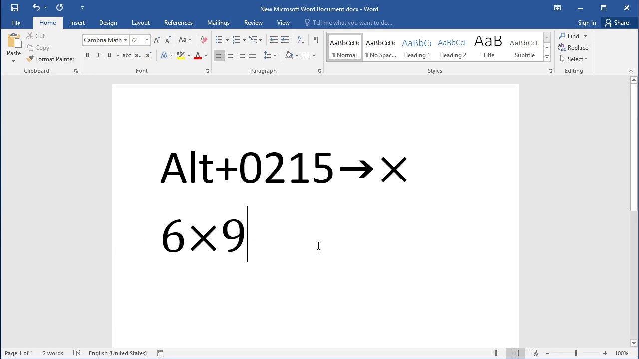 How To Type Multiplication Symbol YouTube How To Type Multiplication Symbol YouTube