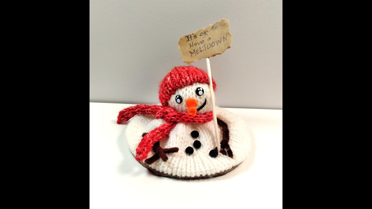 CHRISTMAS SNOWMAN MELTDOWN Circular Knitting Machine Tutorial - Addi ...