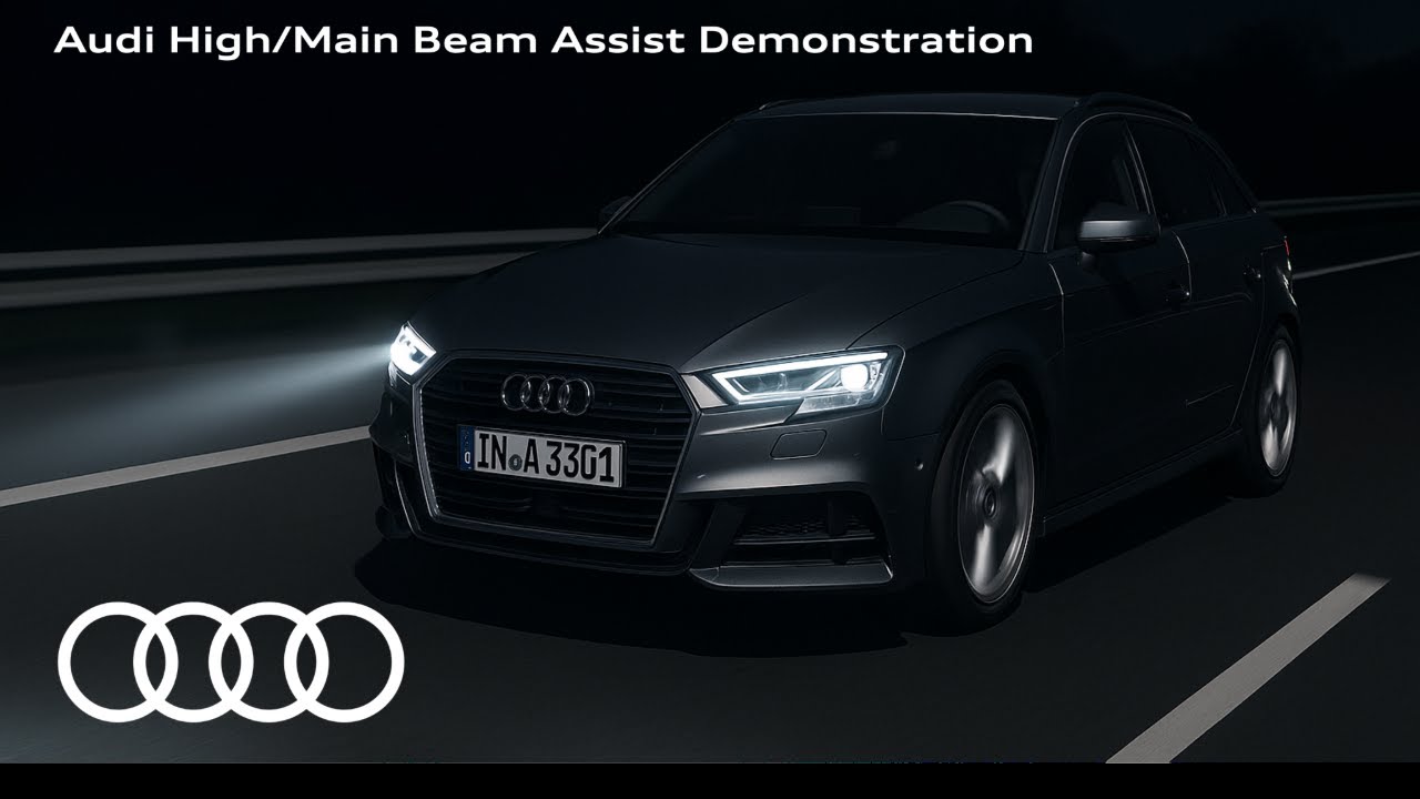 Audi High/Main Beam Assist Demonstration | ADAS Demo | HLG HDR ...