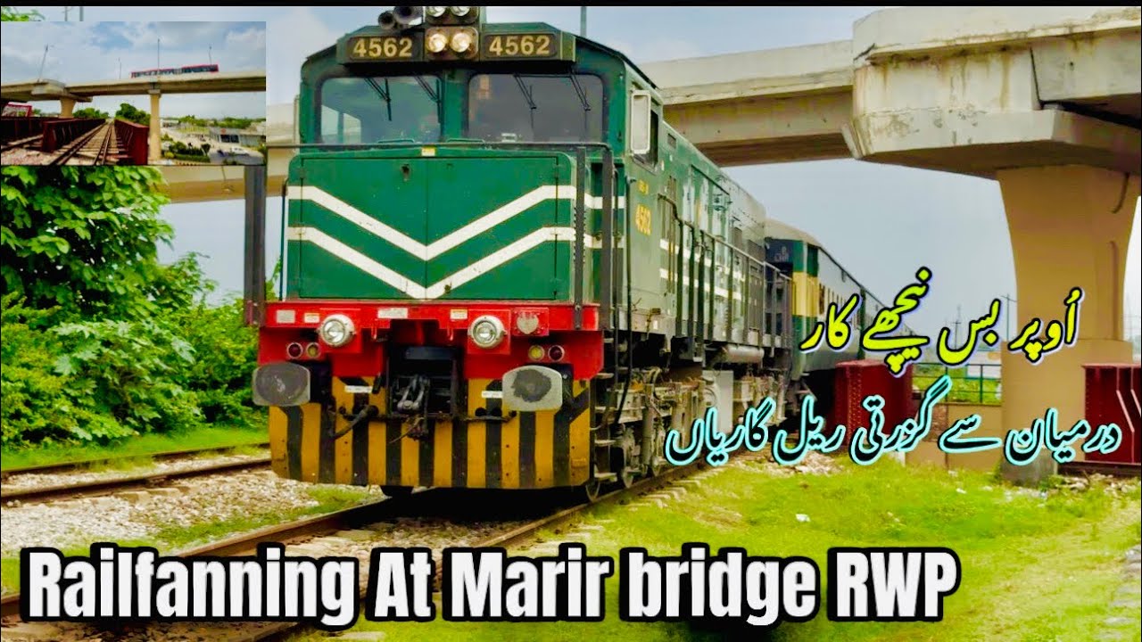 Railfanning Marrir Hasan Bridge | Unique place | Murree Road Traffic ...