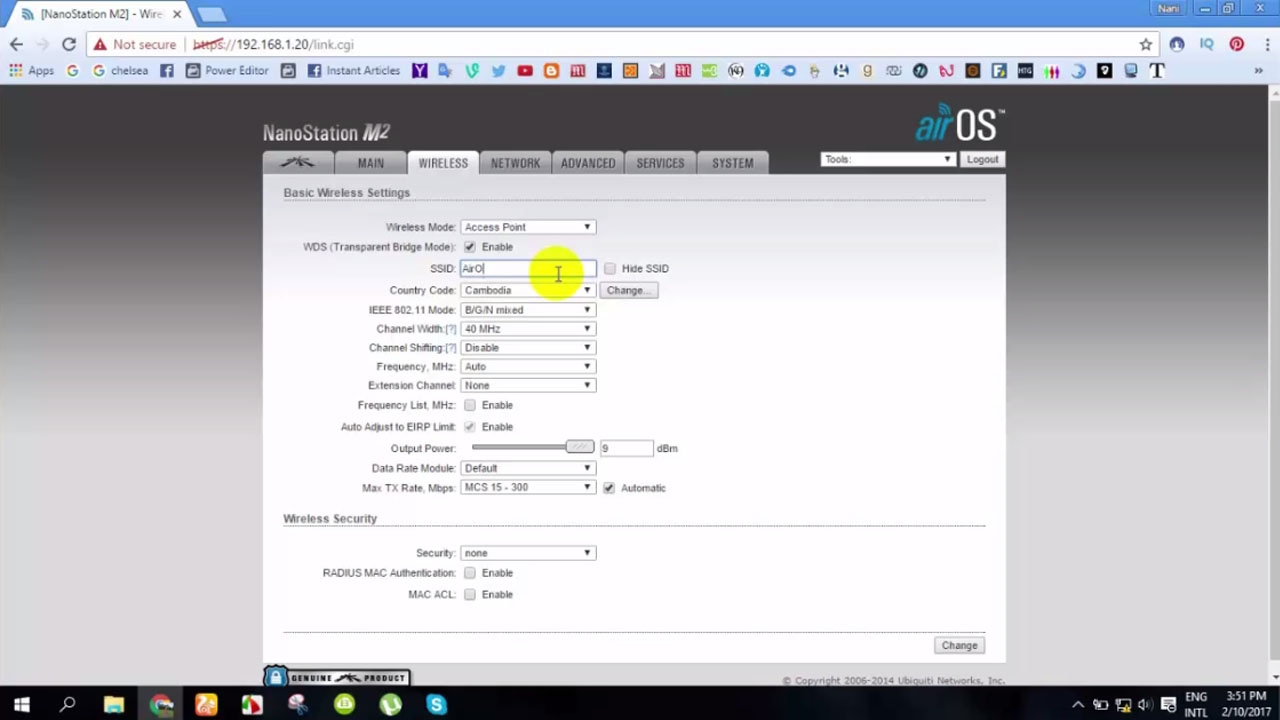 How to Configure Nanostation M2 2017 Wireless Outdoor - YouTube