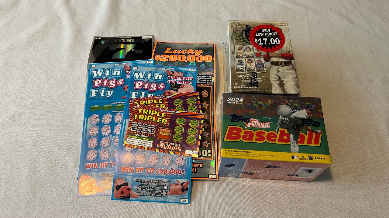 42$ Lottery Tickets vs 42$Retail Baseball Cards. Instant Regret - YouTube