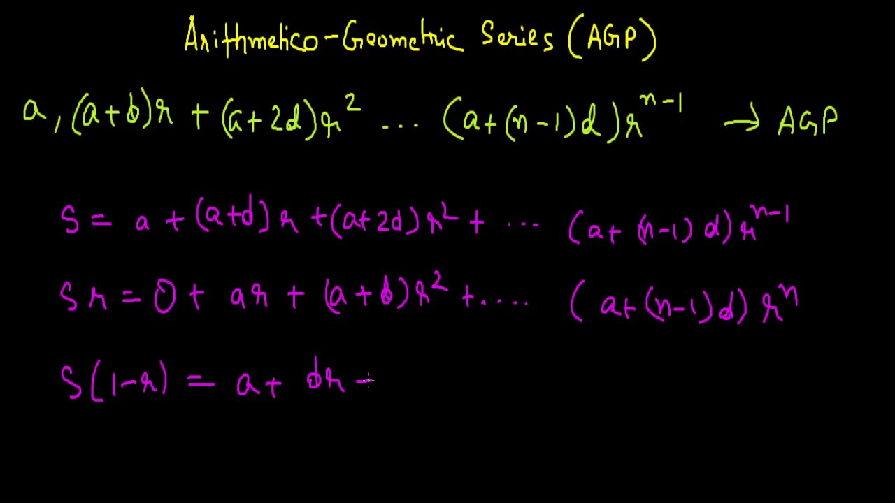 Arithmetico Geometric Progression AGP YouTube arithmetico-geometric-progression-agp-youtube