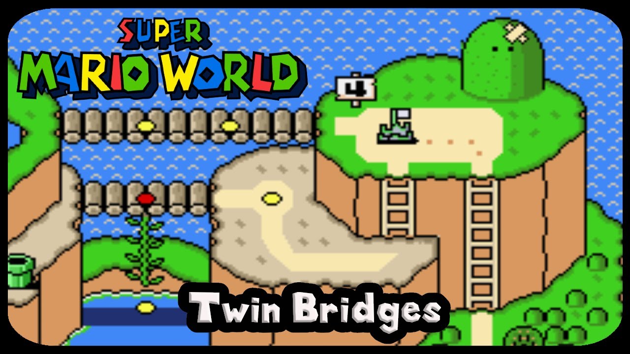 Super Mario World - No Damage - 100% Walkthrough - World 4 - Twin ...