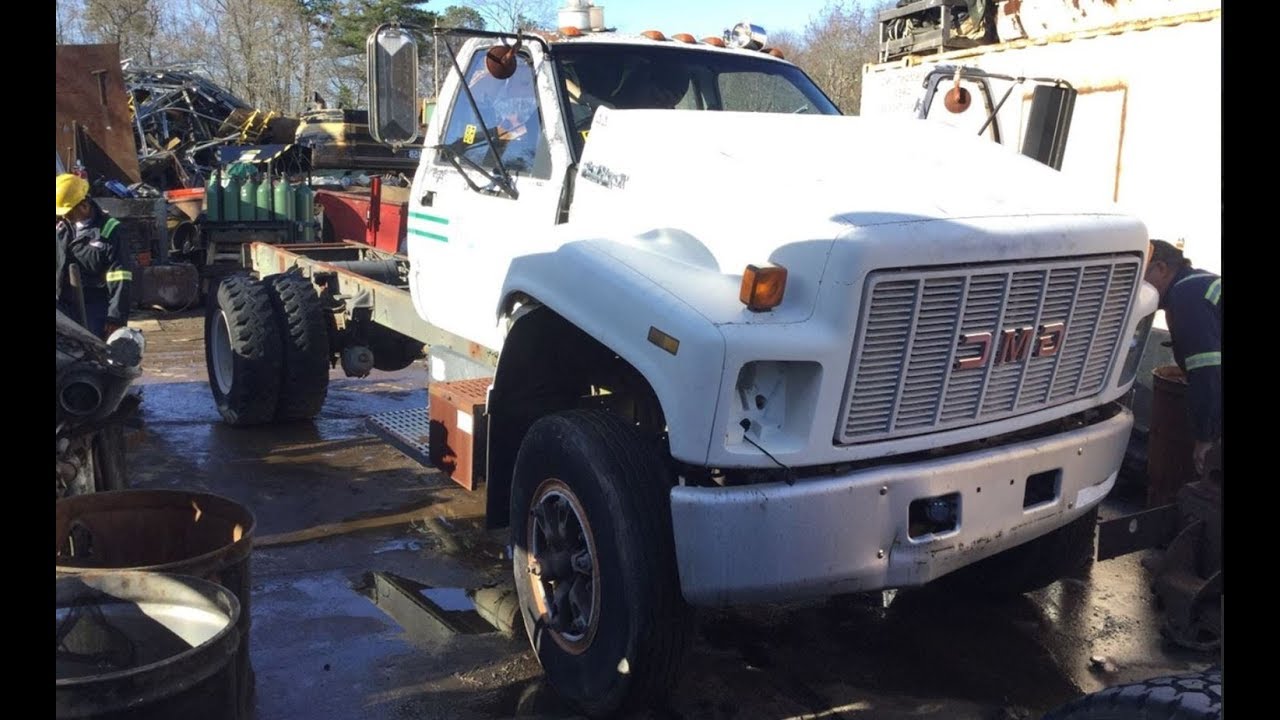 1990 GMC TOPKICK CATERPILLAR 3116 Engine - YouTube
