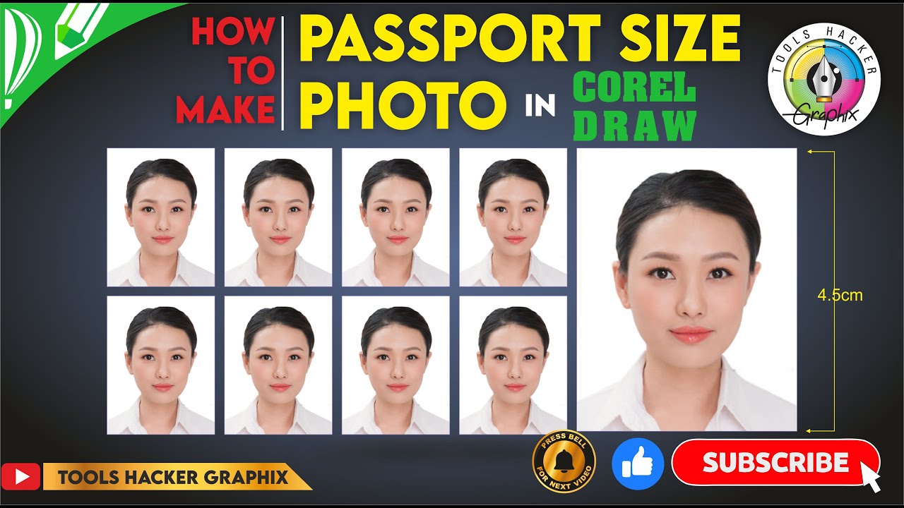 How To Make Passport Size Photo In Corel Draw By Tools Hacker Graphix How To Make Passport Size Photo In Corel Draw By Tools Hacker Graphix
