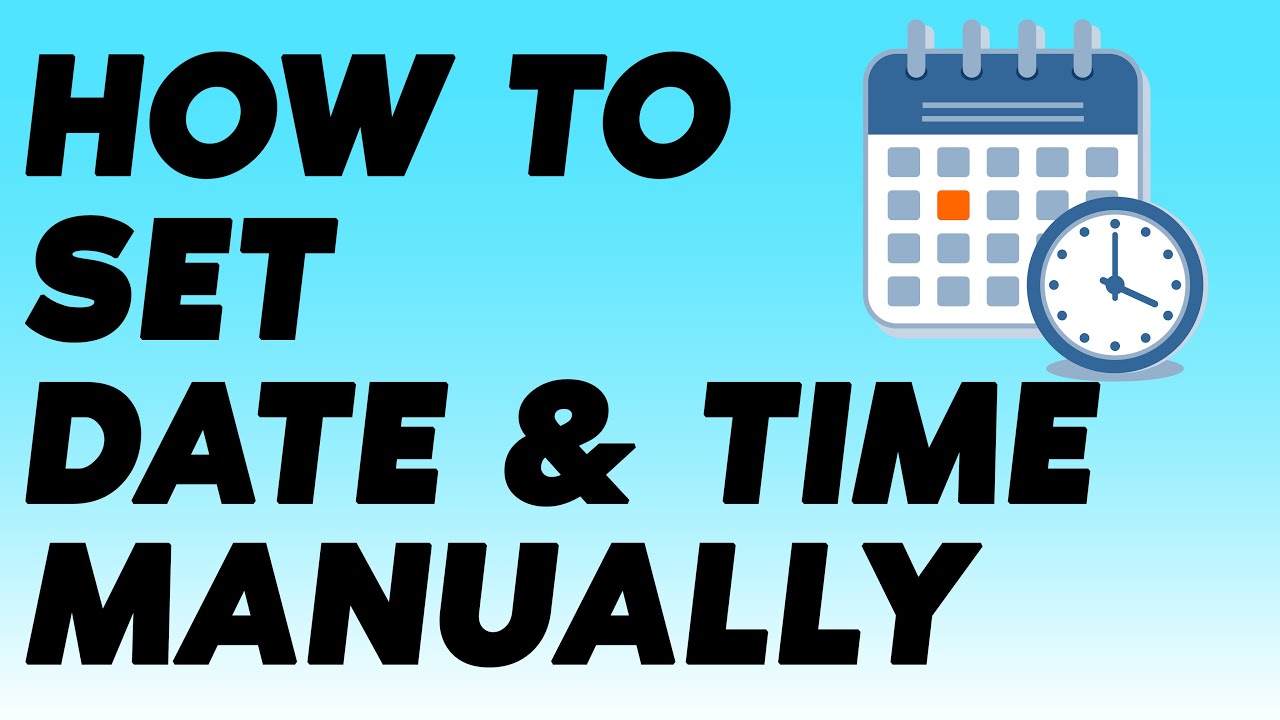 How to Set Date and Time Manually in Windows (Easy Guide) - YouTube