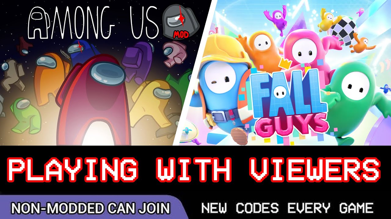 AMONG US / FALL GUYS Live Stream #296 || PLAYING WITH VIEWERS - YouTube
