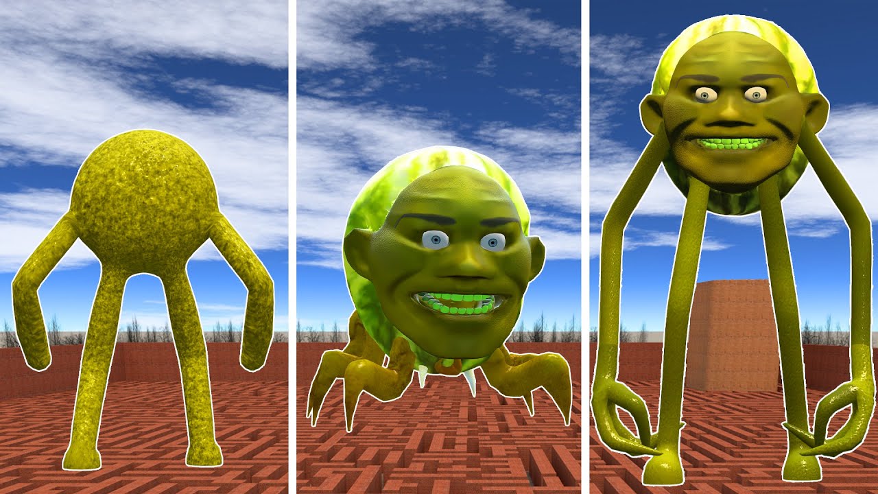 Surviving LIN GANG MELON Innyume Smiley's Vs SPRUNKI Smiley Roblox ...