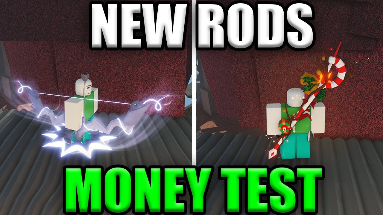 New Christmas Rods Money Test In Fisch - YouTube