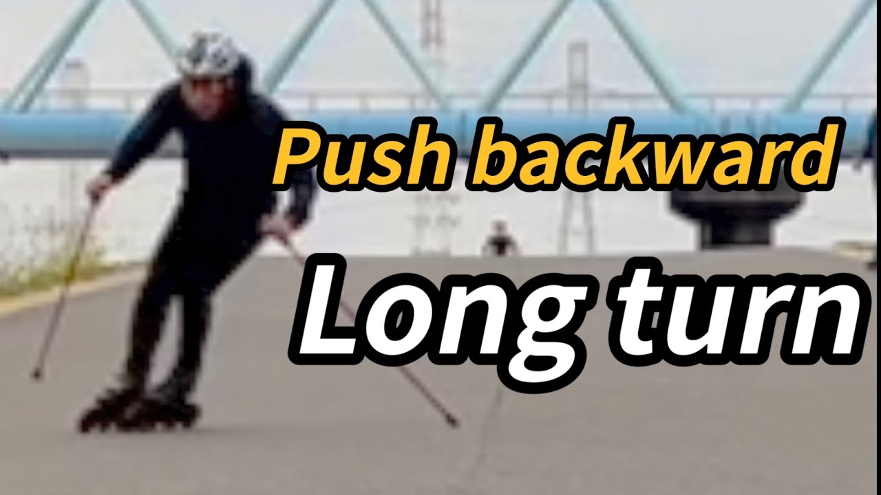 Skate to ski 209 / Push backward / How to long turn - YouTube