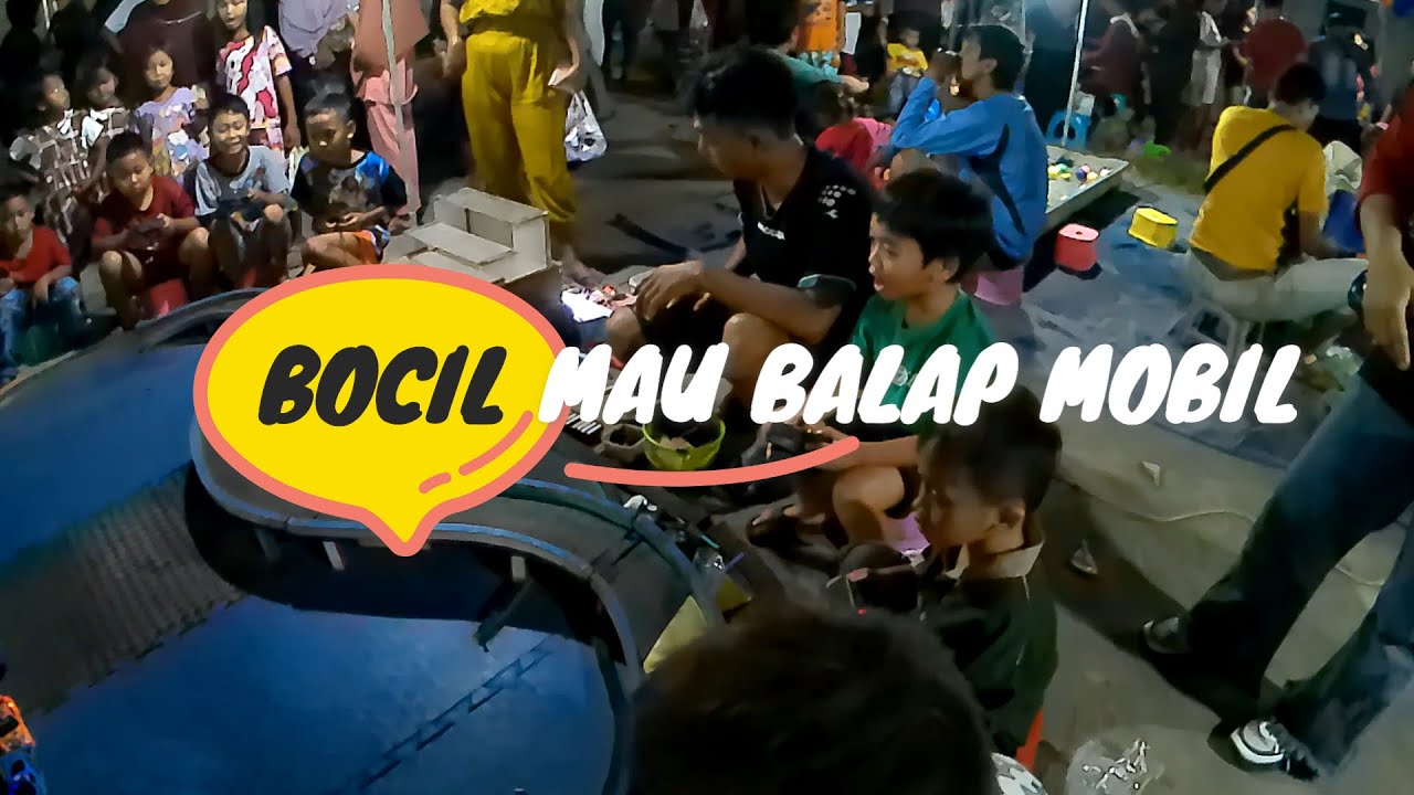 RAME BANGET, BOCIL MAIN MOBIL BALAP REMOTE CONTROL - YouTube