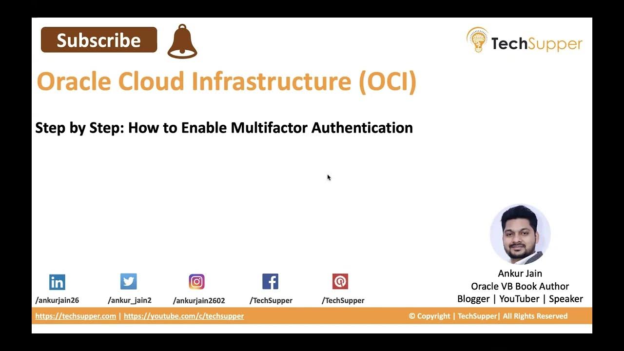 How to Enable Multifactor Authentication in Oracle Cloud Infrastructure - YouTube