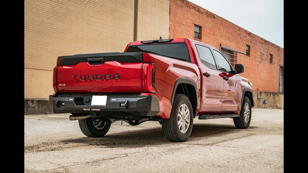 Toyota Tundra-Road Armor Stealth Series Rear Bumper Install - YouTube
