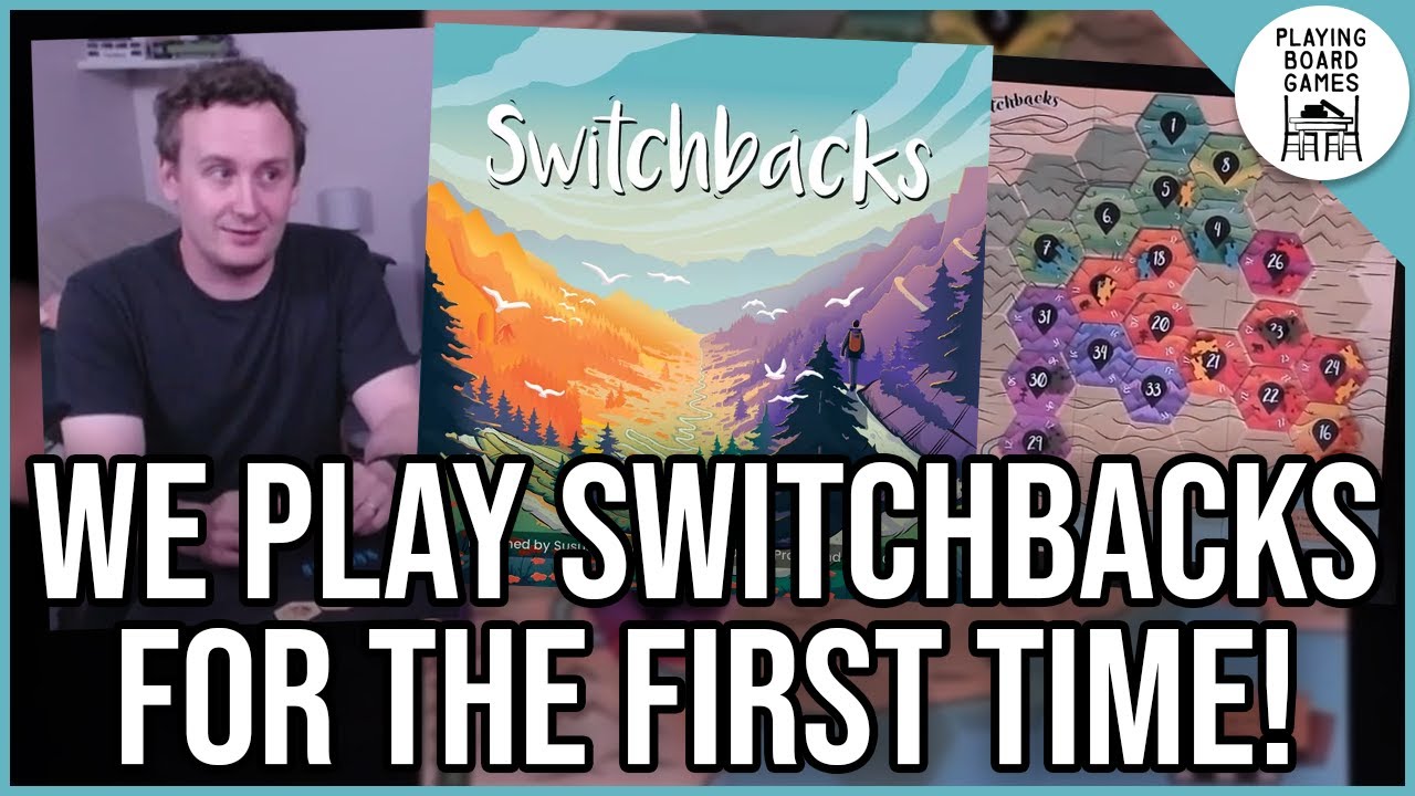 We play SWITCHBACKS for the first time! (BOARD GAME GAMEPLAY) - YouTube