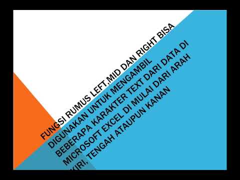 Fungsi Rumus Left,Right,Mid Pada Spreadsheet - YouTube