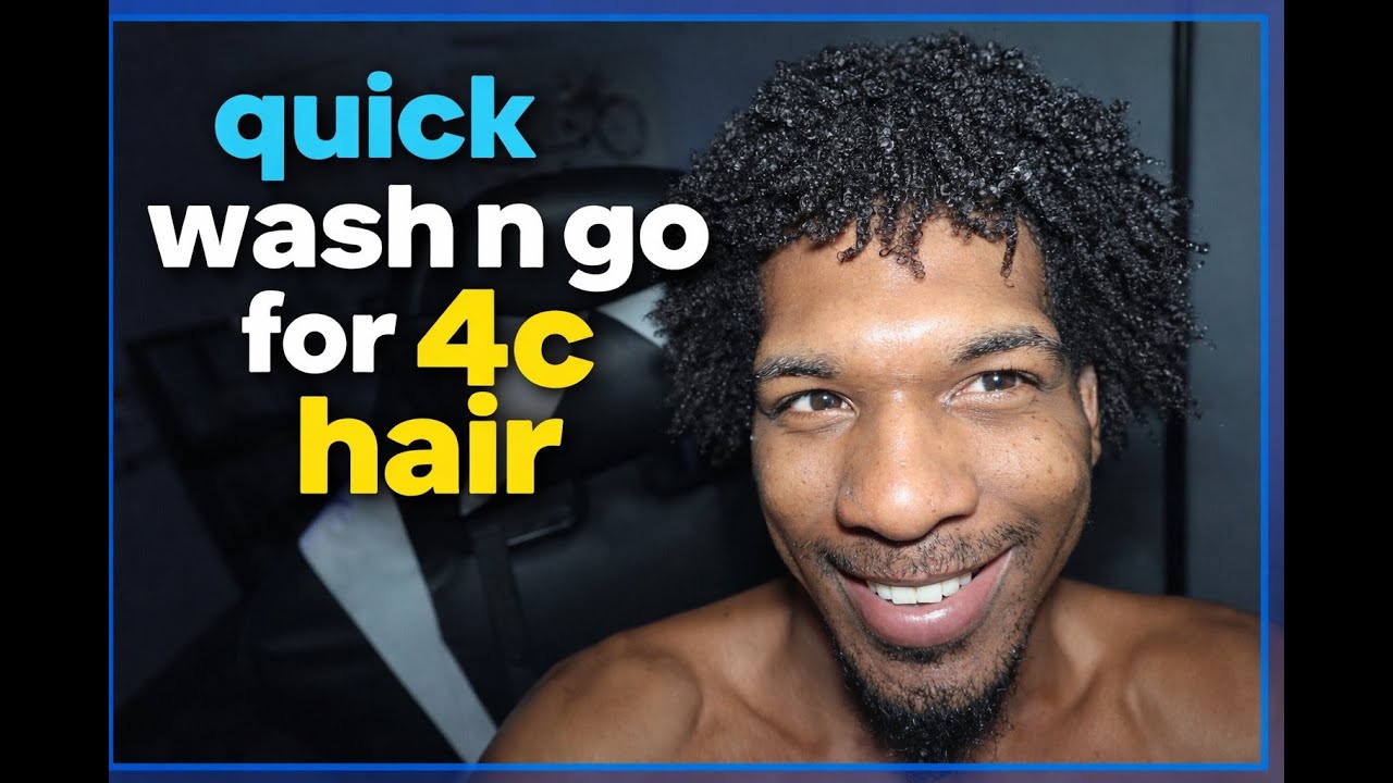 Quick Wash N Go Method 4c Hair!! - YouTube