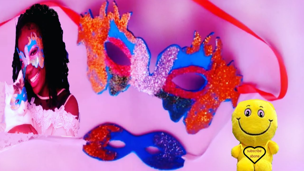 🎭 DIY Carnival Party Mask | Easy & Colorful DIY - YouTube