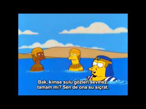 simpsons episode 18 season 10 moses scene - YouTube