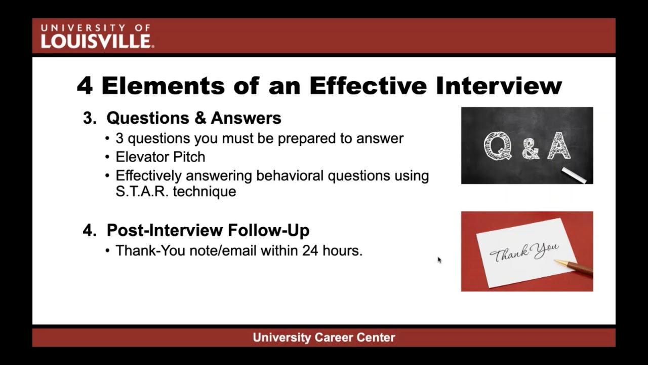 University Career Center Interview like a S T A R - YouTube