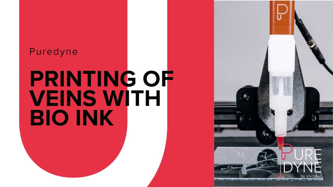 Printing of Veins with Bio Ink - YouTube