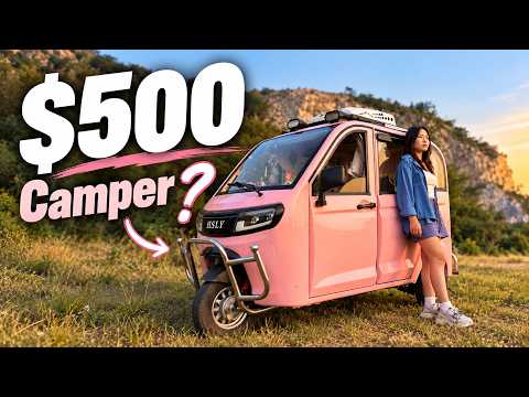 THIS TINY PINK CAMPER COST ME ONLY $500 in China