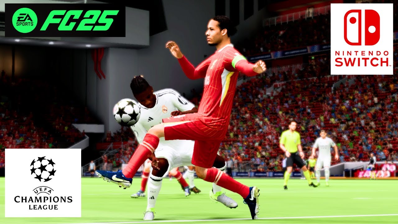 FC 25 Nintendo SWITCH Gameplay - Liverpool vs Real Madrid - Champions ...