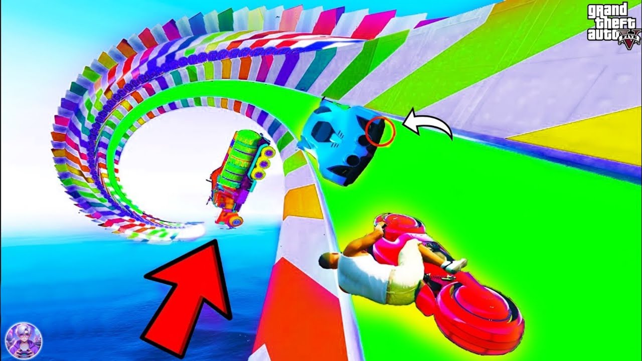 😮FRANKLIN TRIED SNAKE MEGARAMP PARKOUR!! - YouTube