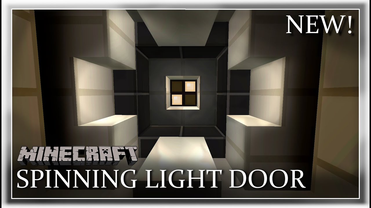 Spinning Lights Door New Idea Minecraft Xbox PS4 PC 2x2 - YouTube