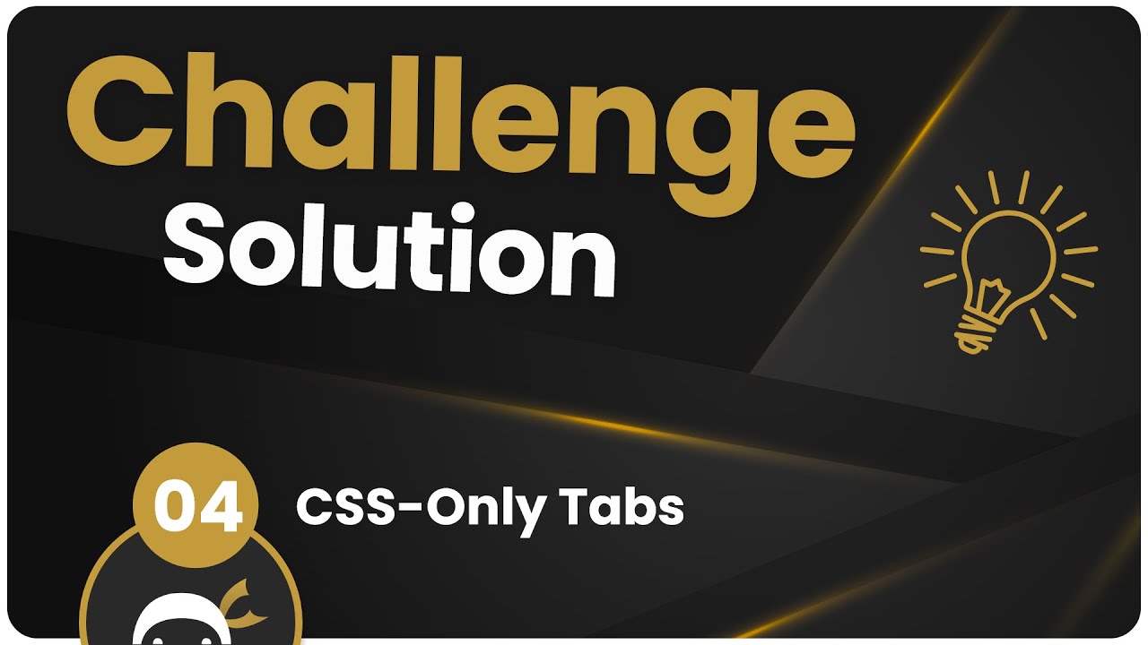 Coding Challenge Solution 4 Css Only Tabs Youtube
