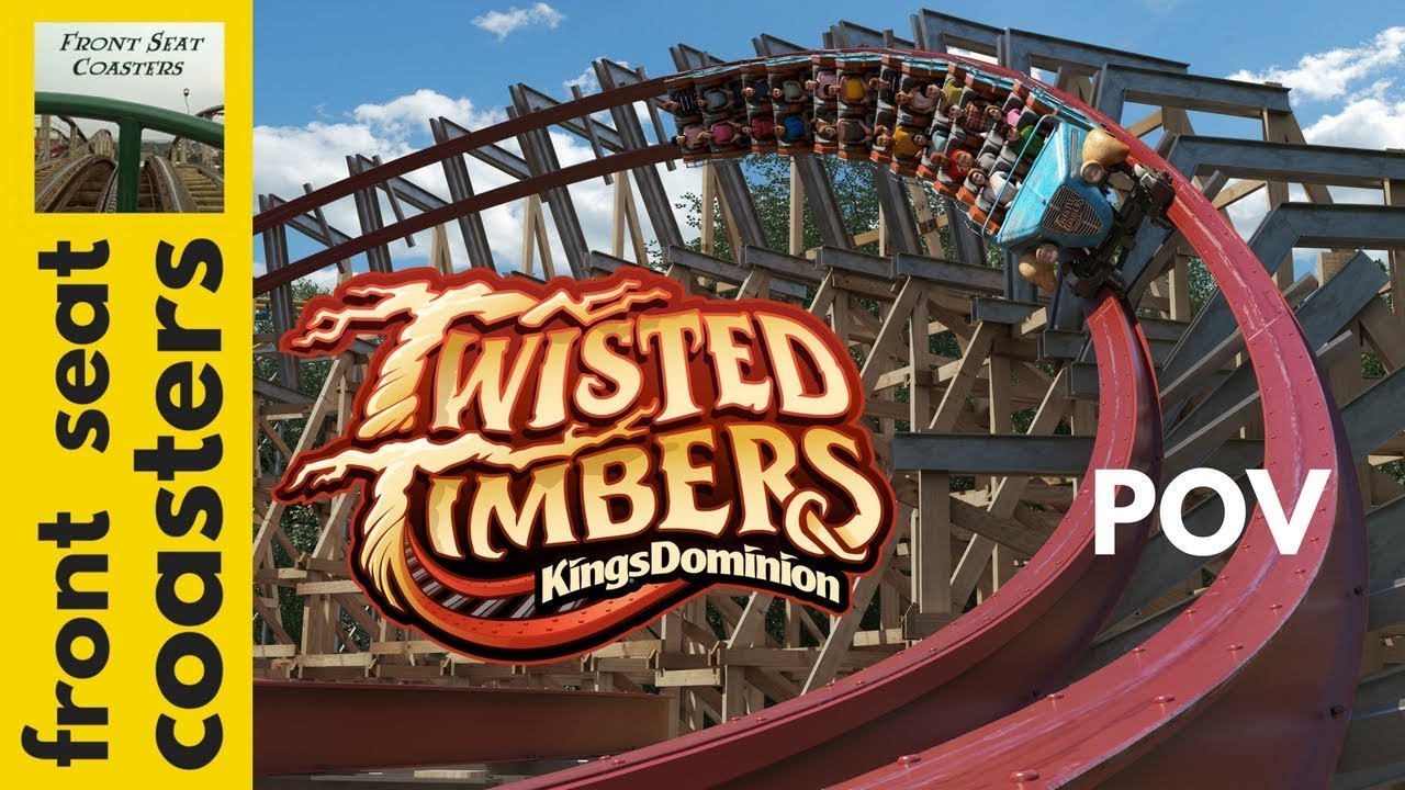 Twisted Timbers Front Seat POV NEW FOR 2018 Kings Dominion FULL HD RMC ...